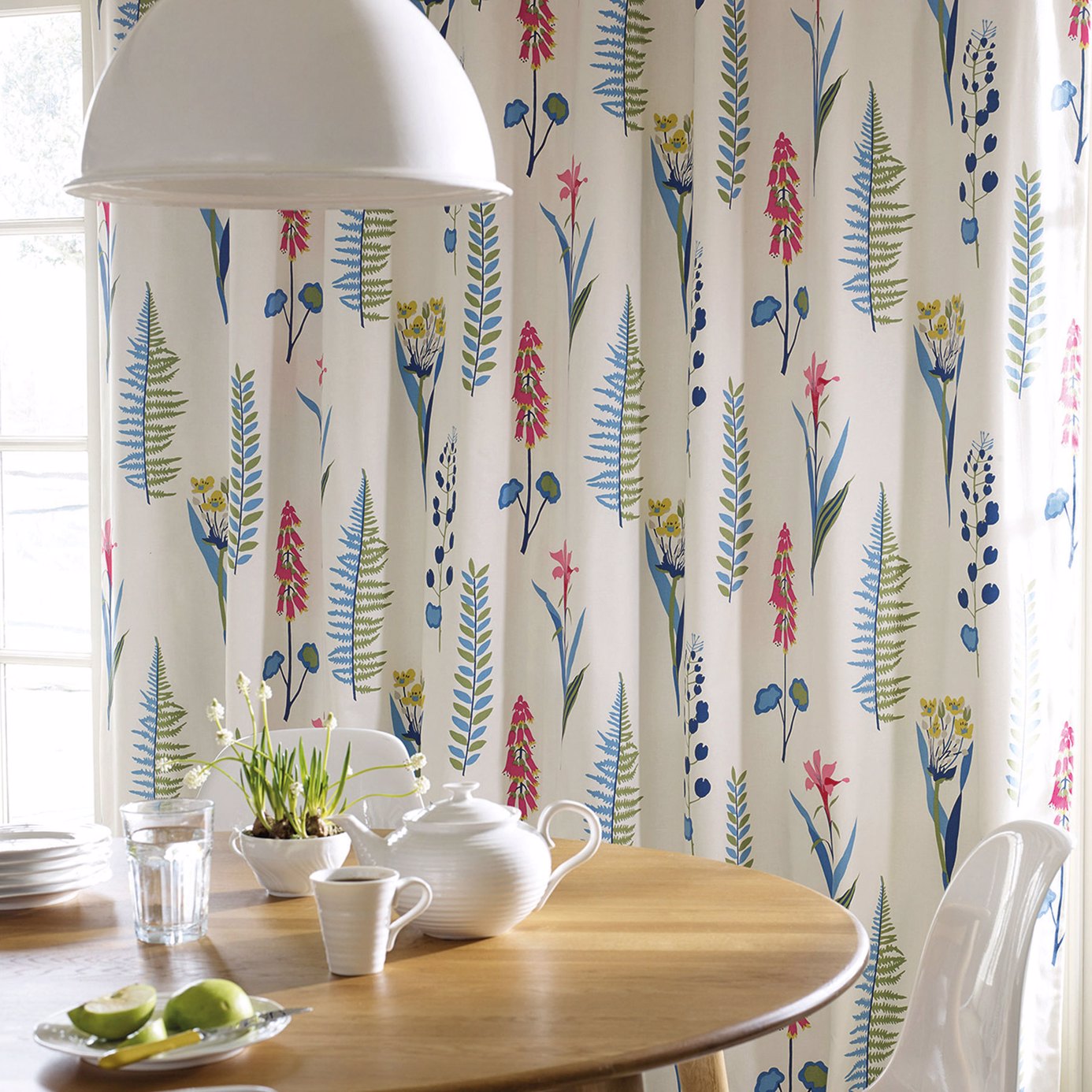 Floral Bazaar Fig/ Multi Fabric | Sanderson by Sanderson Design