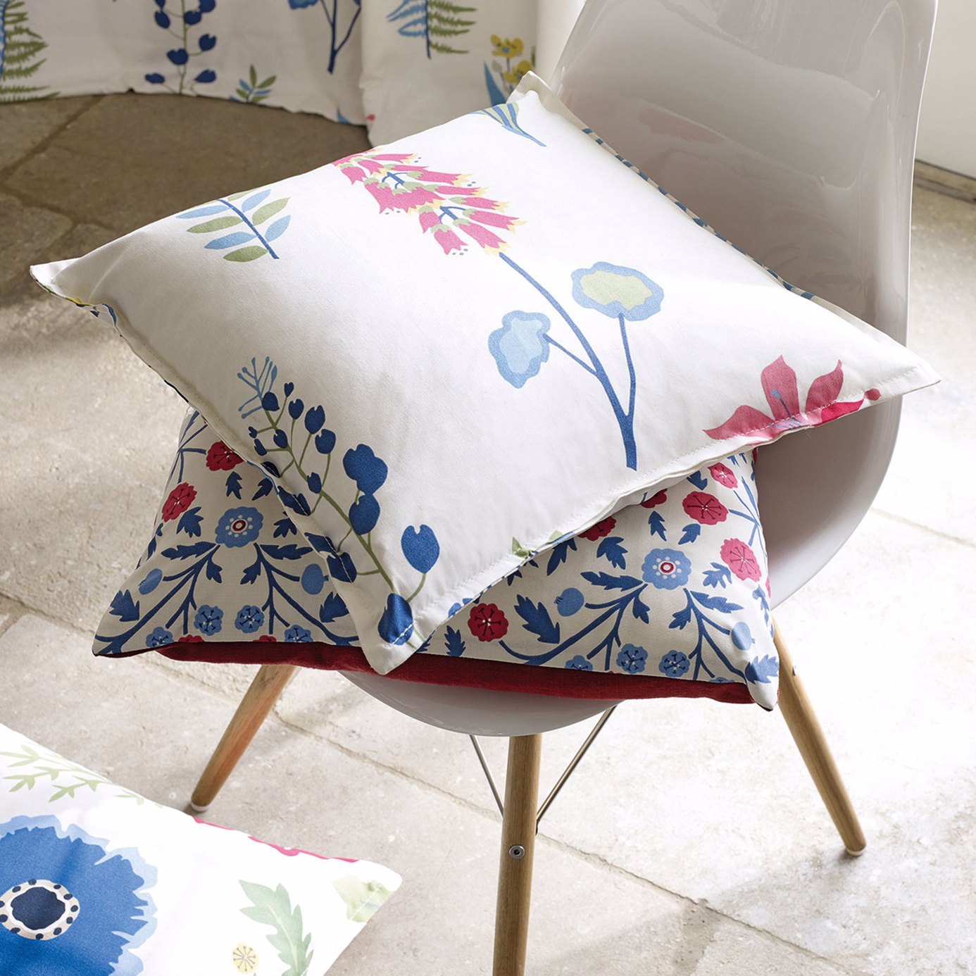 Floral Bazaar Fig/ Multi Fabric | Sanderson by Sanderson Design