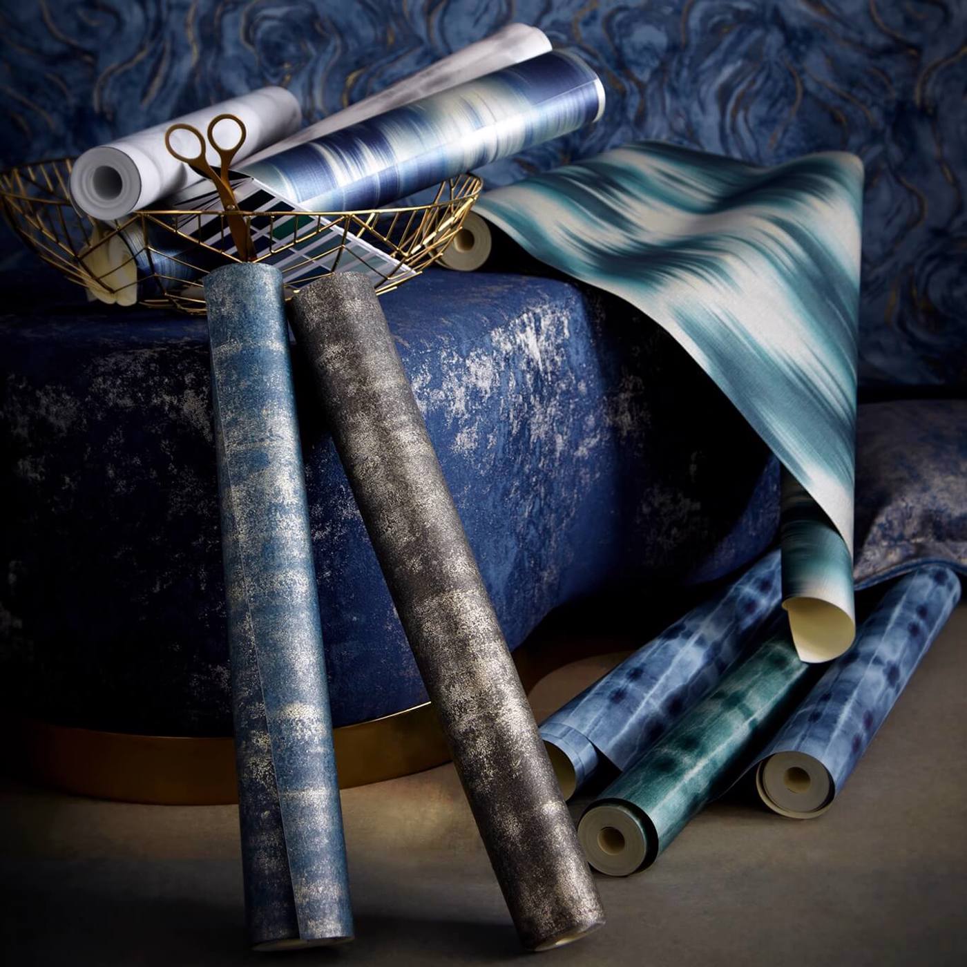 Sontuoso Gilver Wallpaper | Clarke & Clarke by Sanderson Design