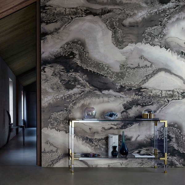 Anthology Obsidian Panel A Snowflake Wallpaper | Harlequin by Sanderson ...