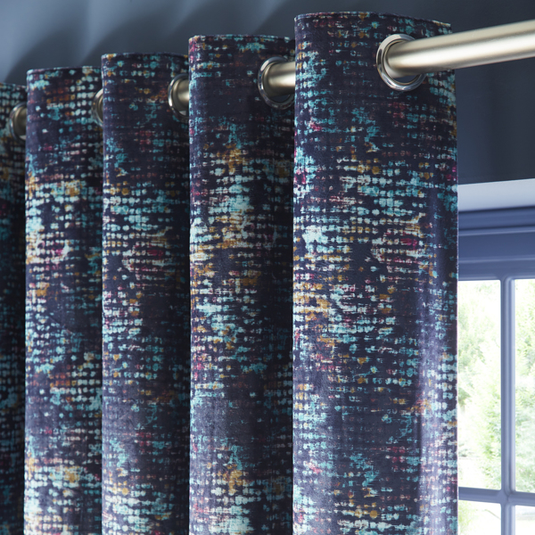 Eclipse Midnight Midnight Curtains | Clarke & Clarke by Sanderson Design