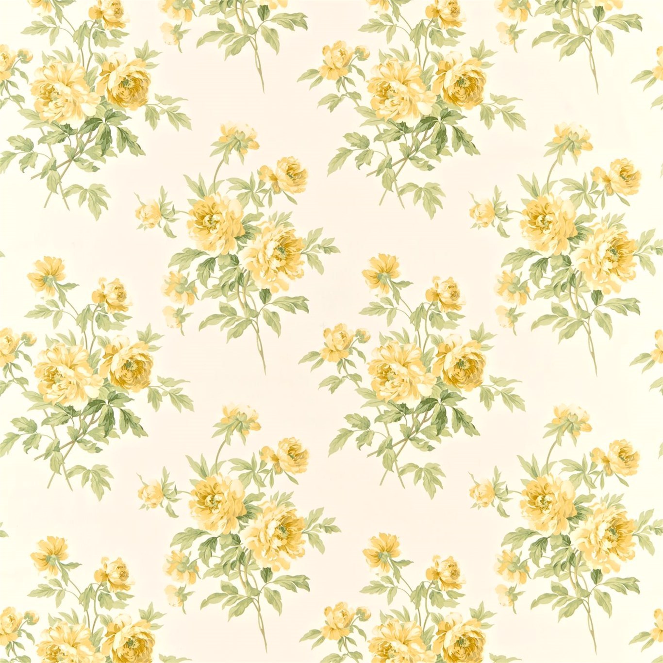 Adele Primrose/Ivory Fabric | Sanderson by Sanderson Design