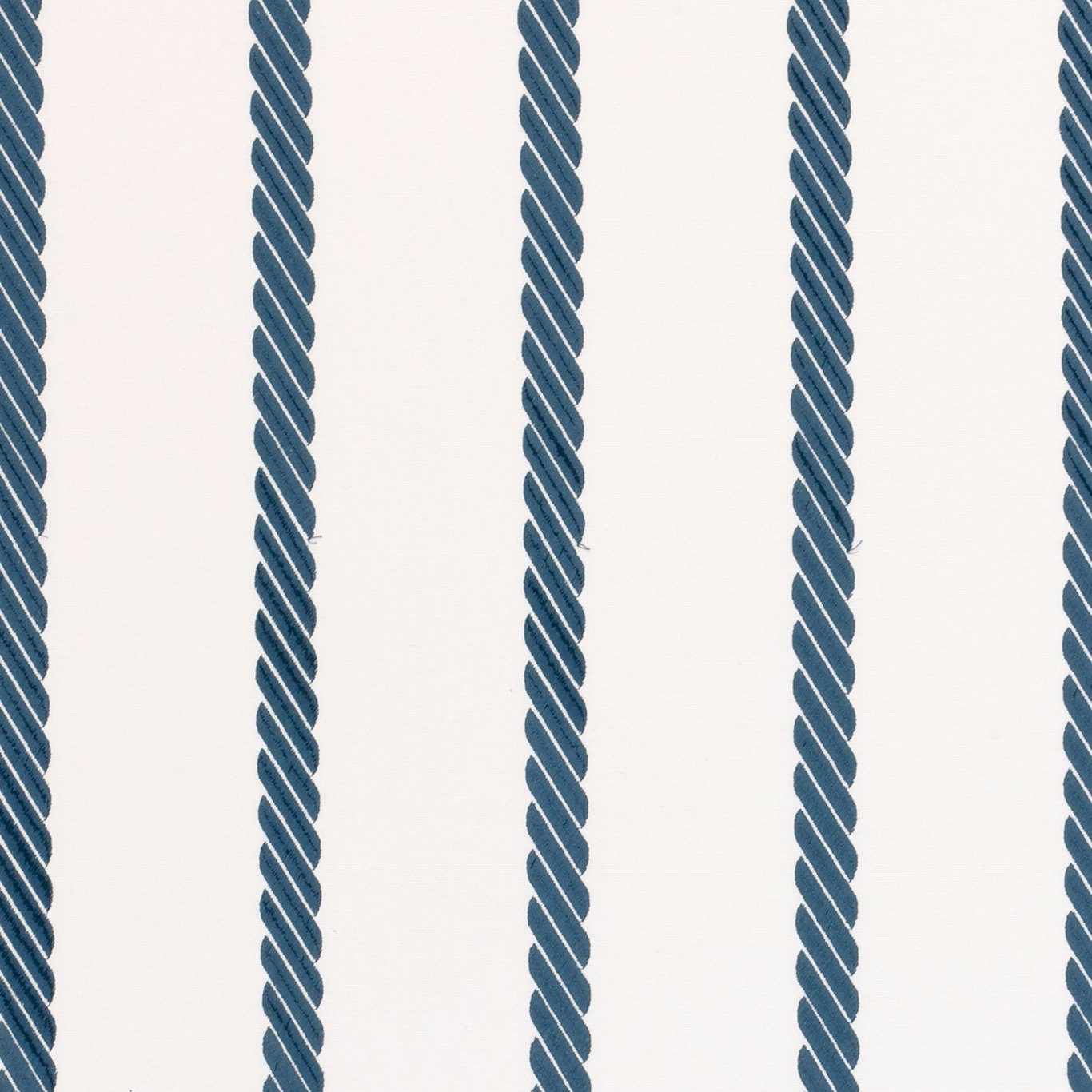 ROPE STRIPE Blue Fabric | Clarke & Clarke by Sanderson Design